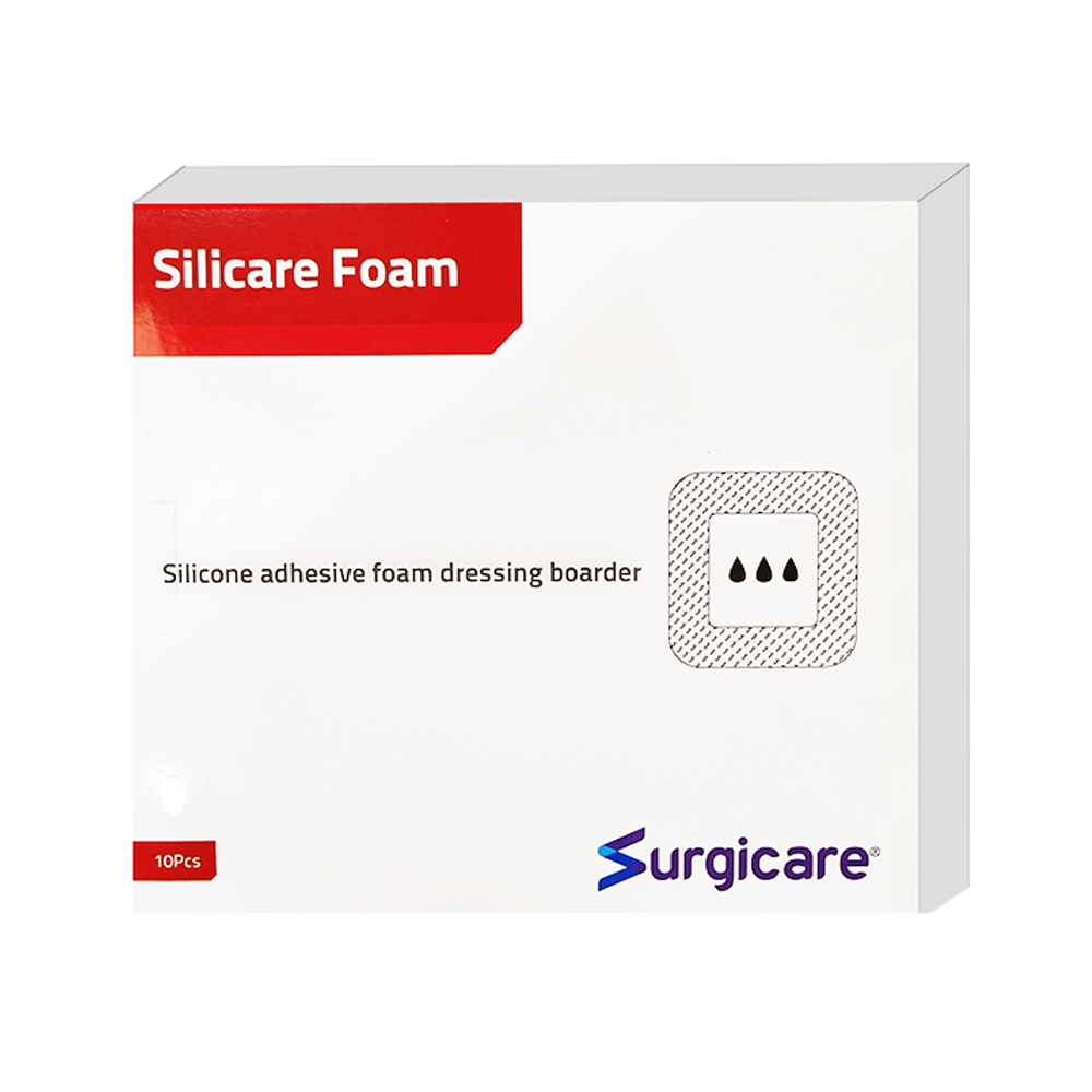 Silicare Silicone Adhesive Foam Dressing Border | spama medical